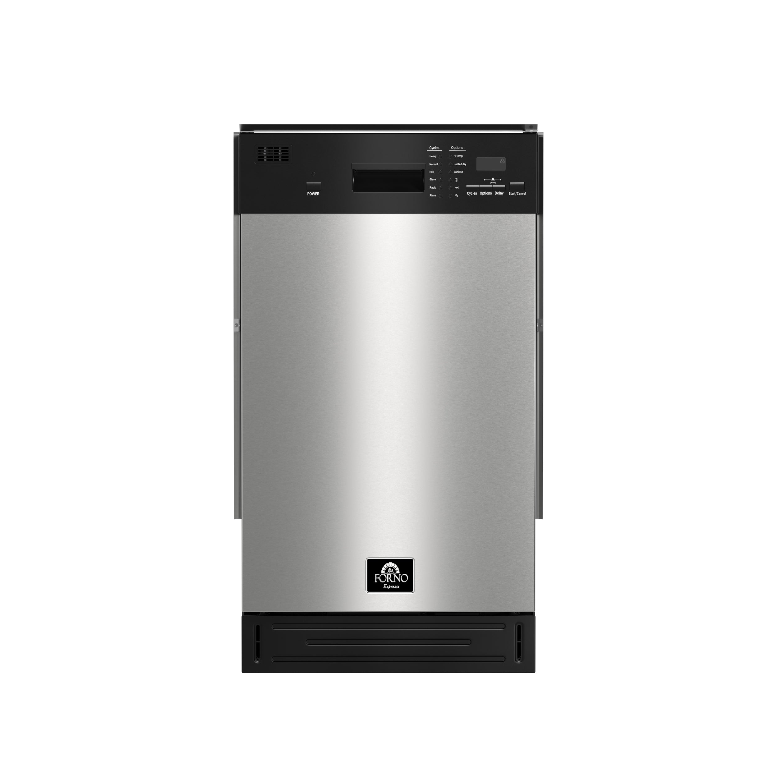 Forno Polo 18-Inch Built-In Stainless Steel Dishwasher, 8 Place Settin ...